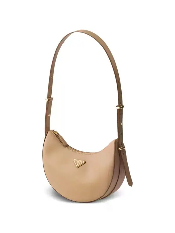 Prada Small Arqué Leather Shoulder Bag
