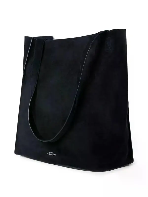 Studio Nicholson Slouch Suede Shoulder Bag - Blue