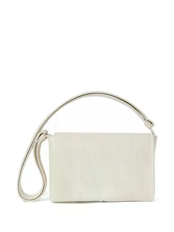 Studio Nicholson Meshi Flap Grained-leather Shoulder Bag - Neutrals
