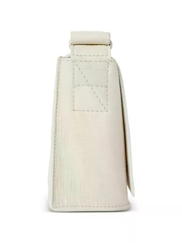 Studio Nicholson Meshi Flap Grained-leather Shoulder Bag - Neutrals