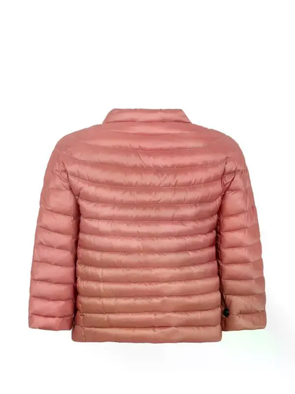 MOORER Padded Button Puffer Jacket - Pink