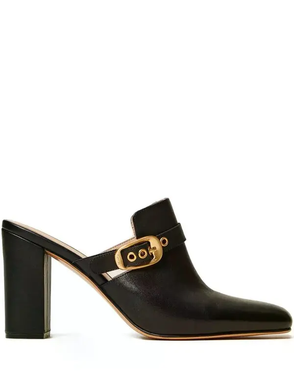 TWINSET Buckle Leather Mules