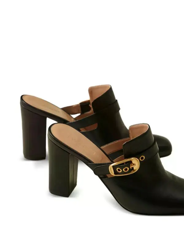 TWINSET Buckle Leather Mules