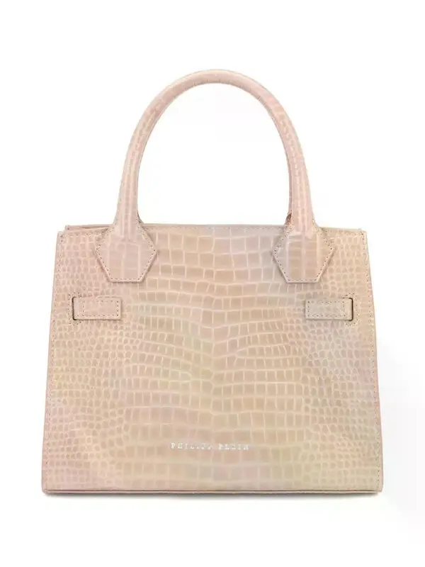 Philipp Plein Crocodile-printed Tote Bag - Neutrals