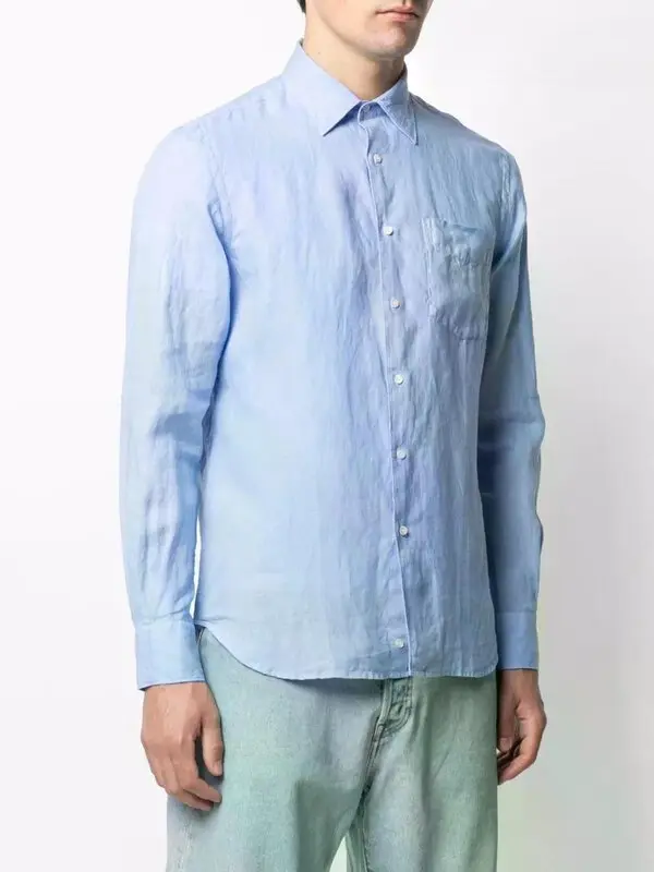 Aspesi Pointed-collar Long-sleeved Shirt