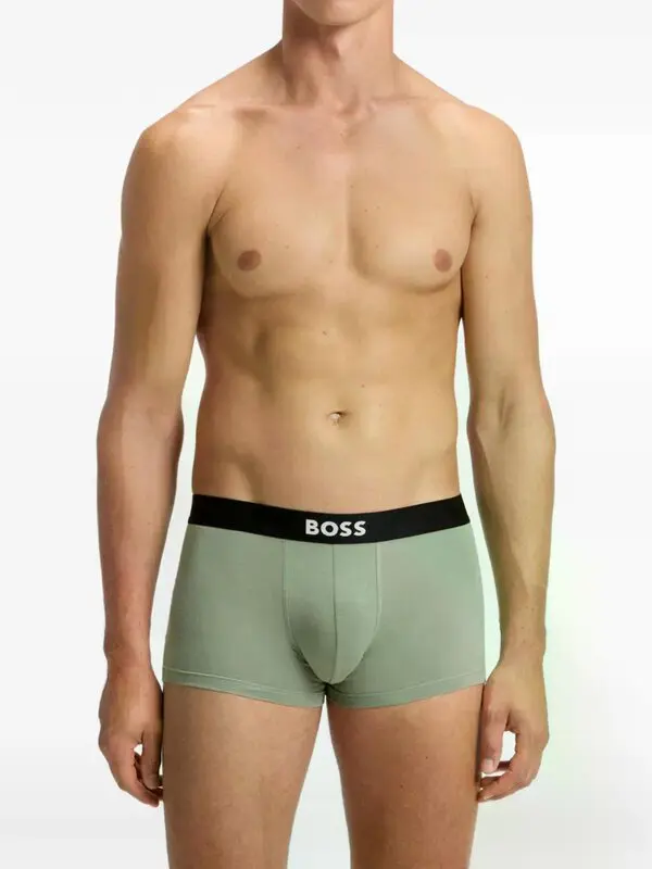 BOSS Three-pack Of Stretch-cotton Trunks