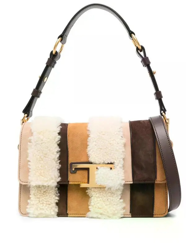 TOD'S T Timeless Panelled Shoulder Bag