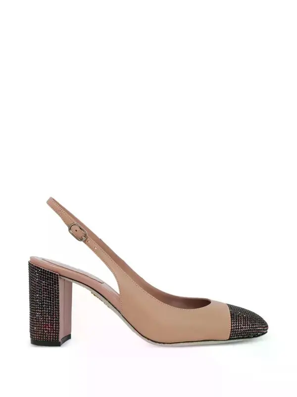 Rene Caovilla Rhinestone-embellished Slingback Pumps