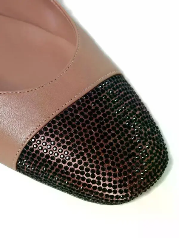 Rene Caovilla Rhinestone-embellished Slingback Pumps