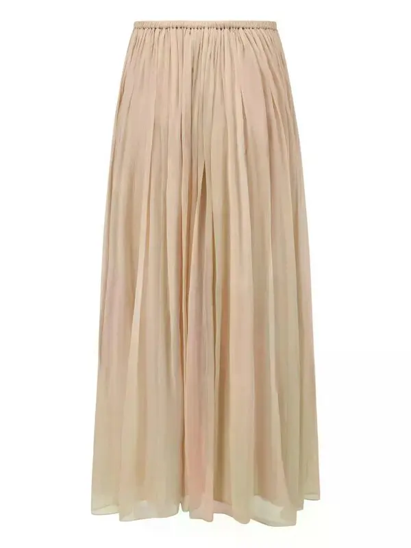 INTO THE EAST Pleated Silk Skirt