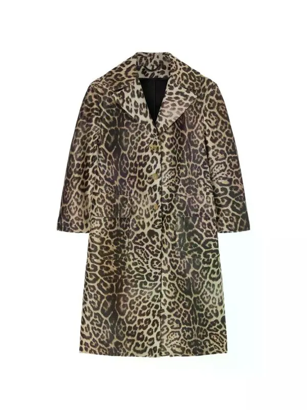 Ermanno Scervino Leopard Print Coat