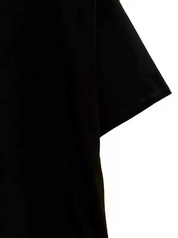Saint Laurent Logo-embroidered T-shirt - Black