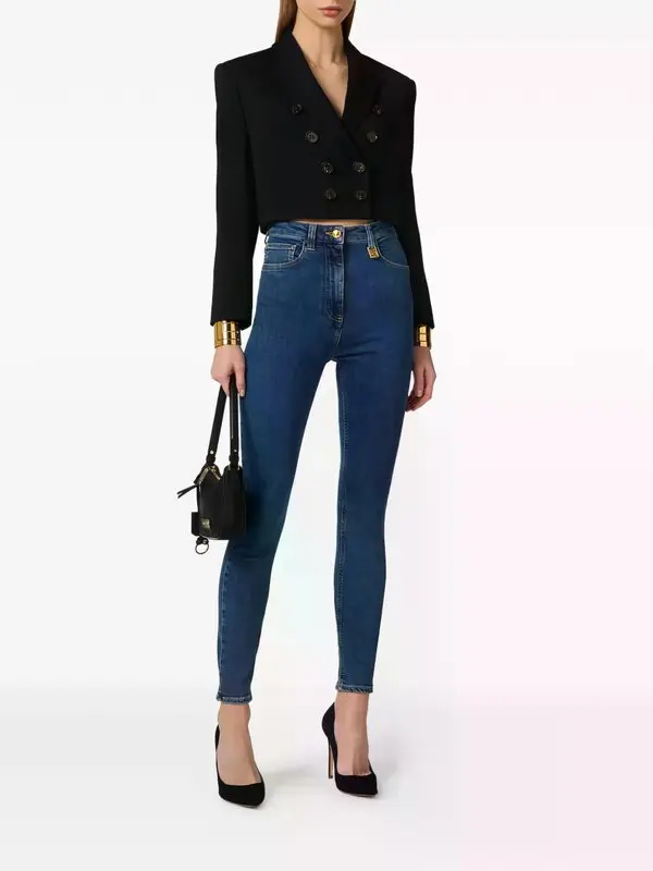 Elisabetta Franchi Logo Detail Skinny Jeans