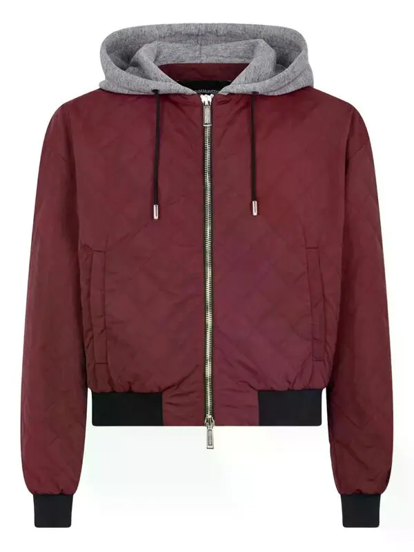 Dsquared2 Heritage Quilted Bomber Jacket - Red
