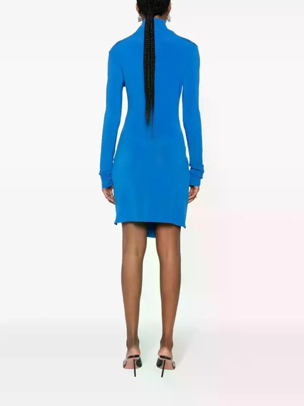 Off-White Twisted Mini Dress - Blue