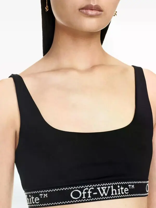 Off-White Logo Underband Crop Top