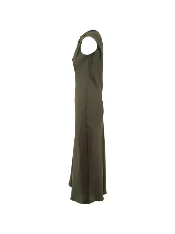 Max Mara One-shoulder Knotted Midi Dress