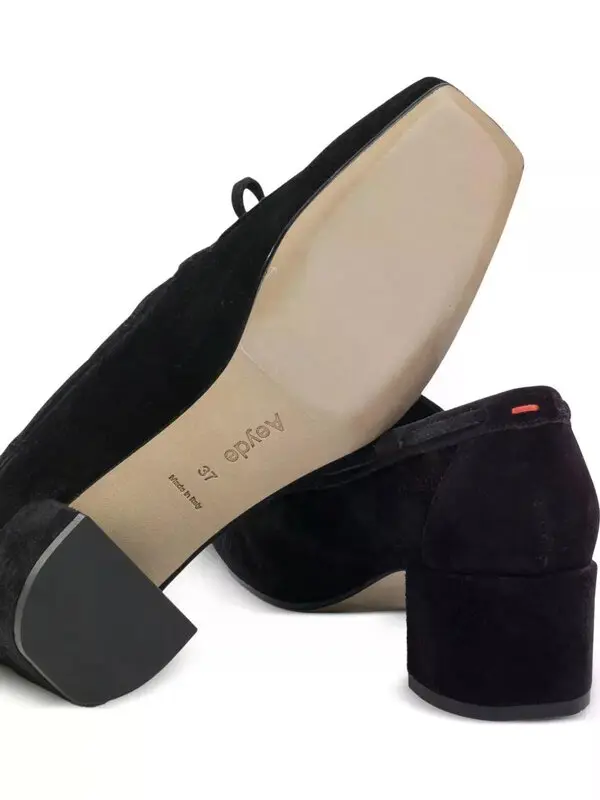 AeydĒ Suede Loafers With Tie Detail