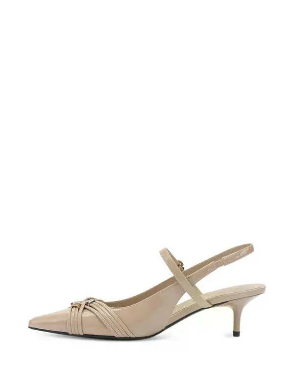 Pinko Gloria Slingback Pumps - Neutrals