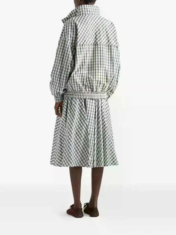 Prada Checked Collar Blouson Jacket