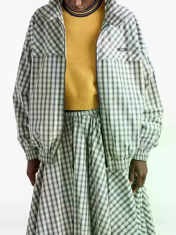Prada Checked Collar Blouson Jacket