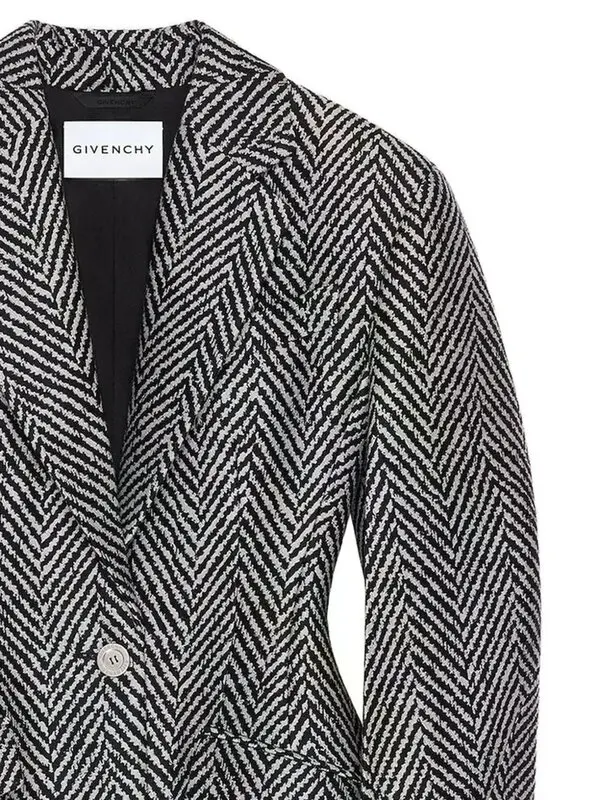 Givenchy Herringbone Cocoon Coat