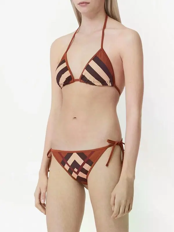 Burberry Chevron Check Triangle Bikini