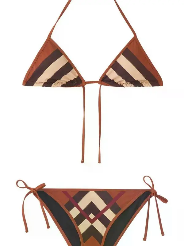 Burberry Chevron Check Triangle Bikini