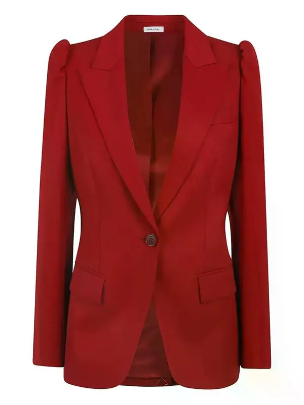 Alexander McQueen Single-breasted Wool Blazer