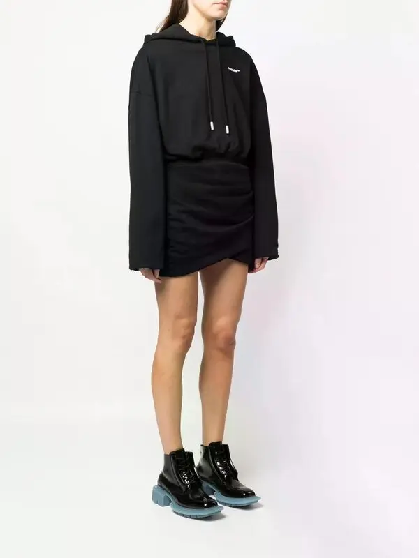 Off-White Logo-embroidered Hoodie Dress