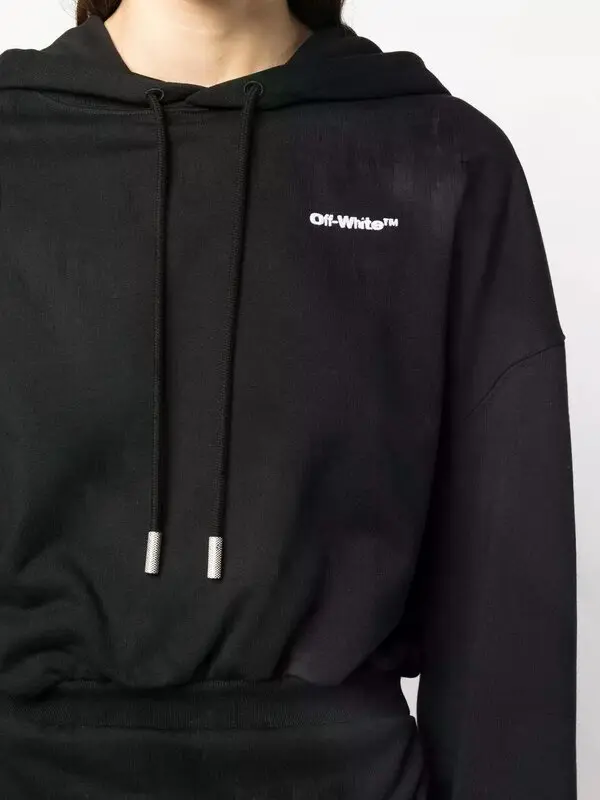 Off-White Logo-embroidered Hoodie Dress