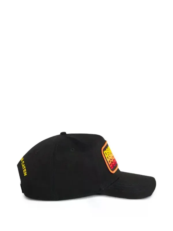 Dsquared2 Baseball Cap With Logo Patch - Black