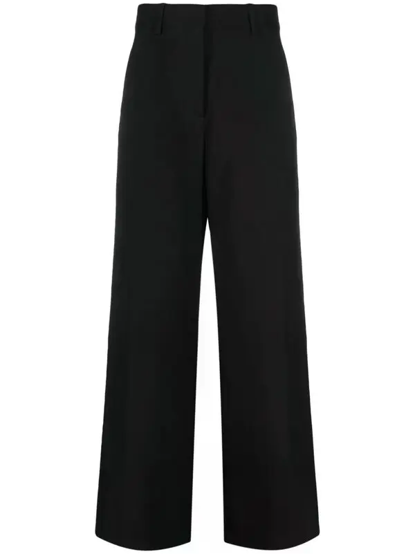 Off-White High-waisted Wide-leg Trousers