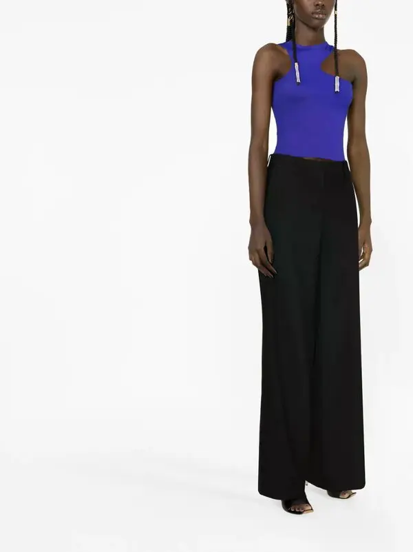 Off-White High-waisted Wide-leg Trousers
