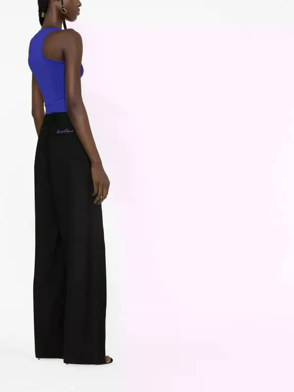 Off-White High-waisted Wide-leg Trousers