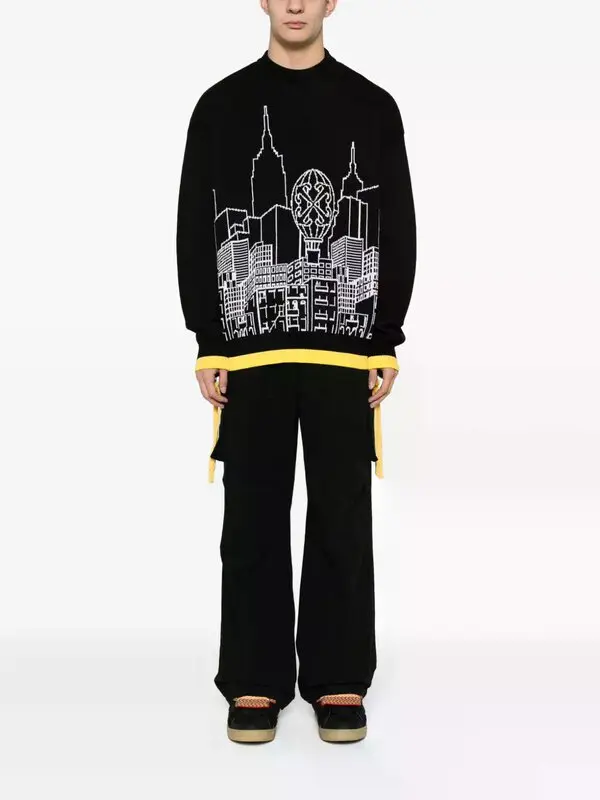 Off-White Intarsia-knit Jumper