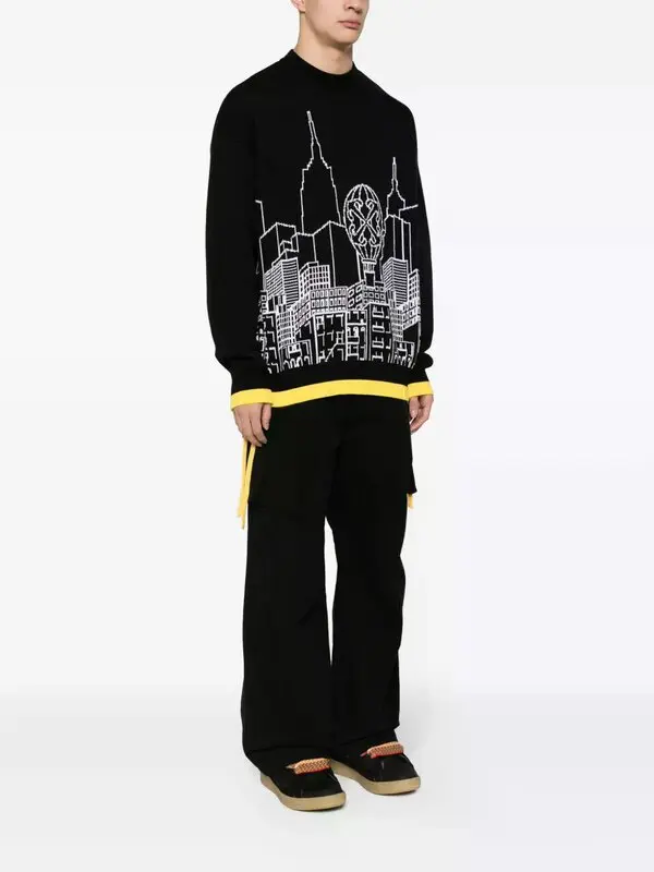 Off-White Intarsia-knit Jumper