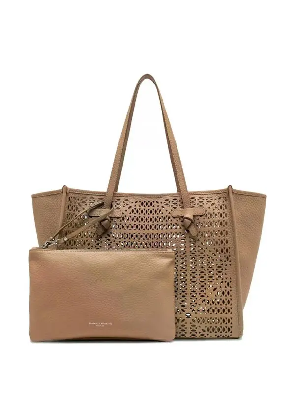 GIANNI CHIARINI Marcella Knot Tote Bag - Neutrals