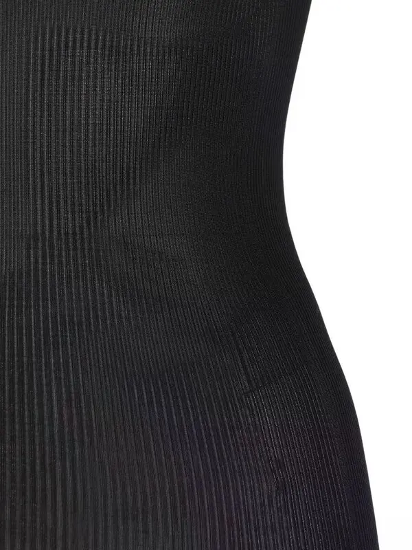 Saint Laurent Lace Trimmed Ribbed Top