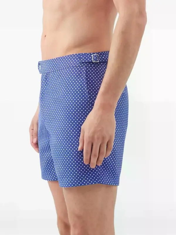 TOM FORD Polka-dot Print Swim Shorts - Blue