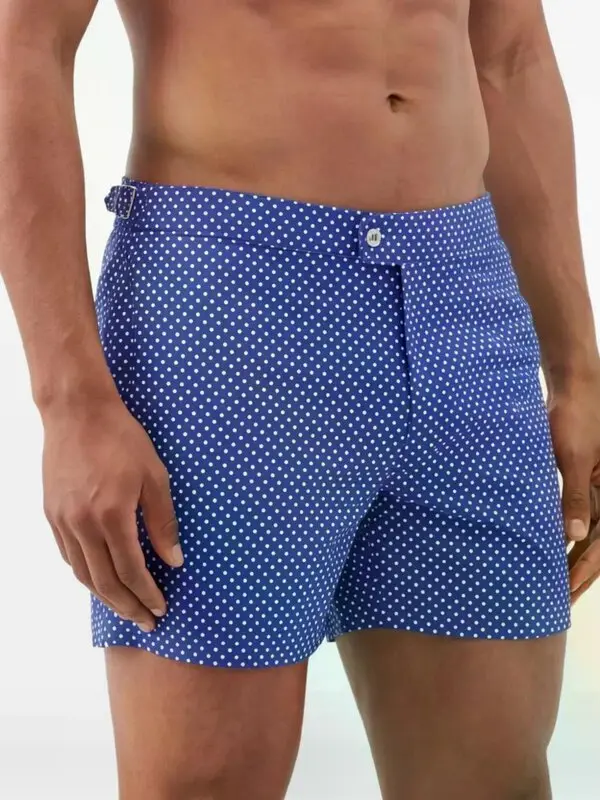 TOM FORD Polka-dot Print Swim Shorts - Blue