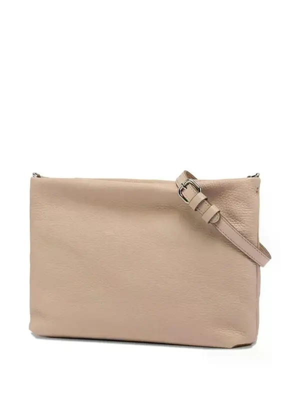 GIANNI CHIARINI Chain Strap Grained Clutch - Neutrals