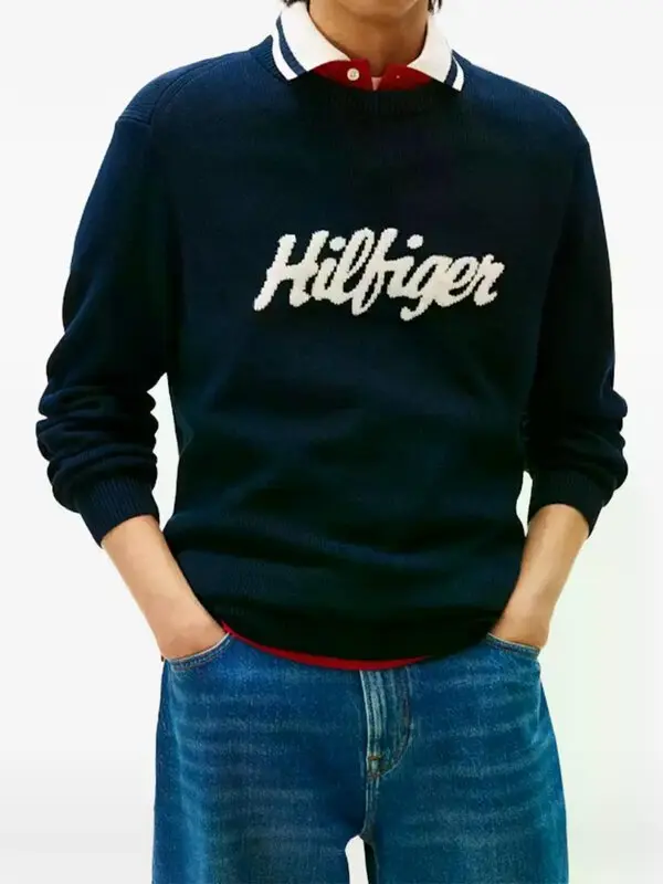 Tommy Hilfiger Logo-detail Knit Sweater