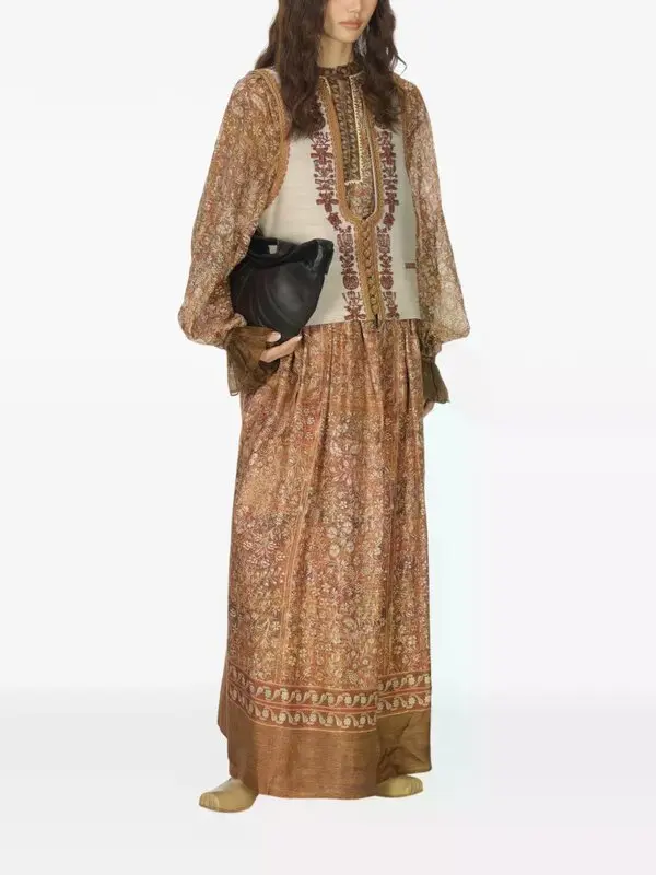 INTO THE EAST Beaded U-neck Waistcoat