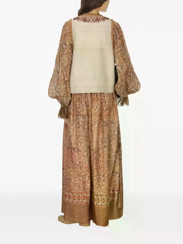 INTO THE EAST Beaded U-neck Waistcoat