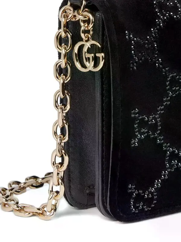Gucci Embellished Chain Crossbody Bag