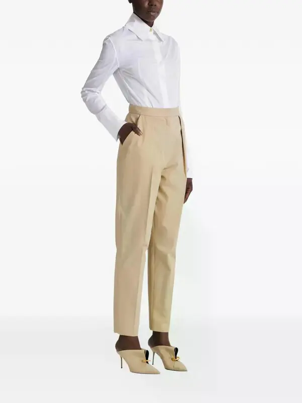 Balmain Darted Tailored Trousers - Neutrals