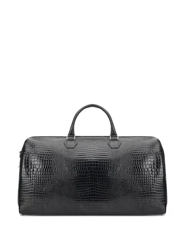Philipp Plein Crocodile-print Weekend Bag