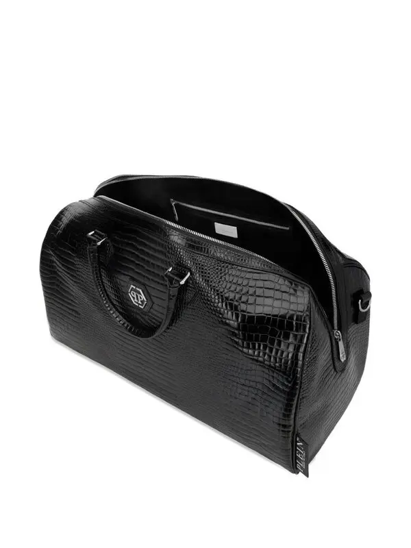 Philipp Plein Crocodile-print Weekend Bag