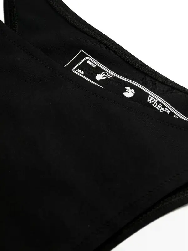 Off-White Zipped Logo-print Bikini